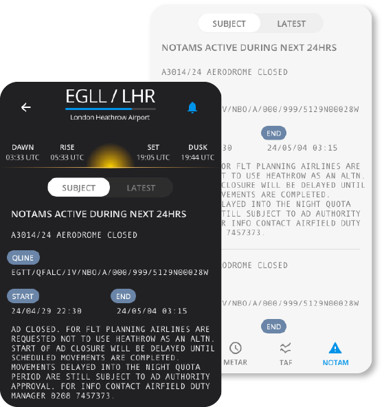 Airfield Watch App - Aviation METAR & TAF | Bytron Aviation Systems