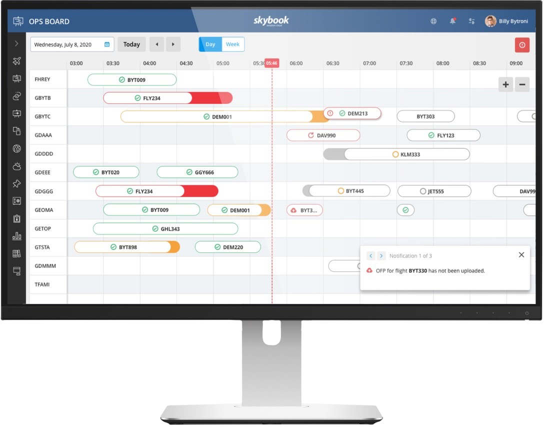 Flight Dispatch | Bytron Aviation Systems