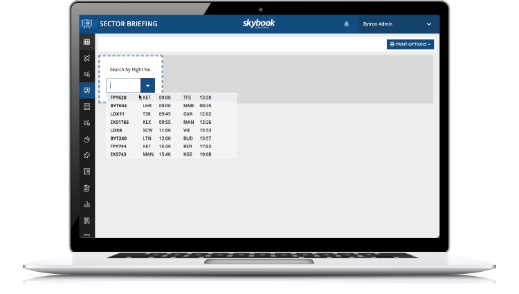 Pre Flight Briefing | Bytron Aviation Systems