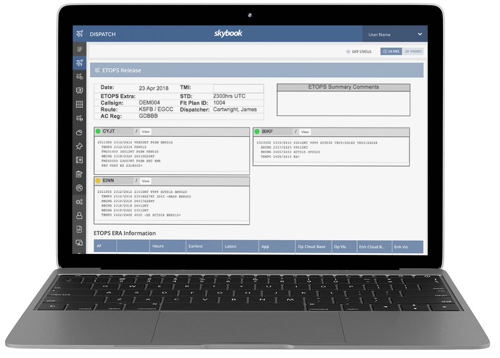 ETOPS Charts | bytron aviation systems